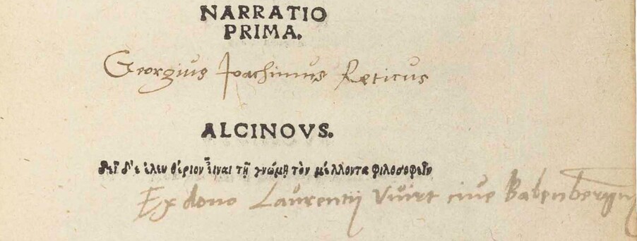 Rheticus Gesellschaft: Erstausgabe von Rheticus „Narratio Prima ...